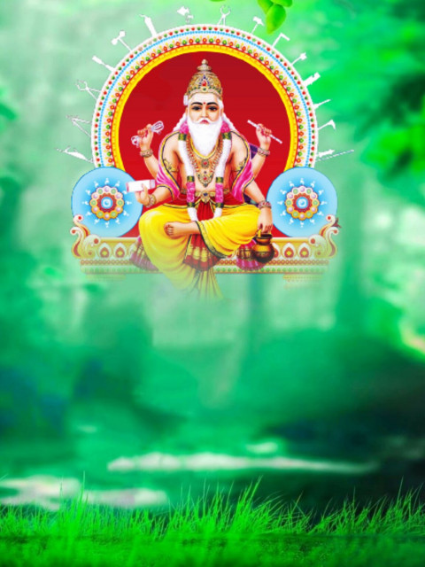 Baba Vishwakarma Puja Wallpaper HD Free CB Background | OyePhoto