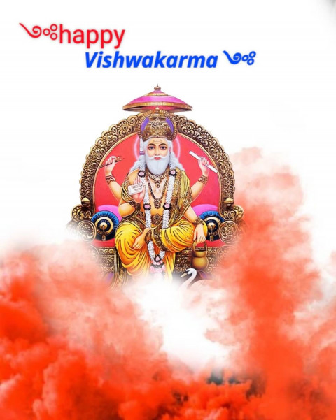 Baba Vishwakarma Puja Wallpaper PicsArt Smoke Background | OyePhoto