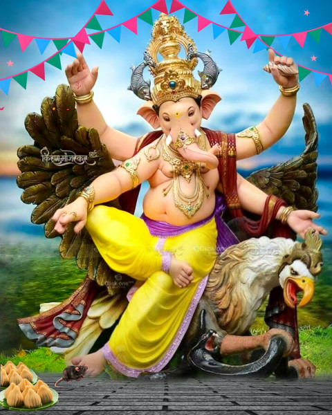 Big Size Ganesha Chaturthi CB PicsArt Editing Background | OyePhoto