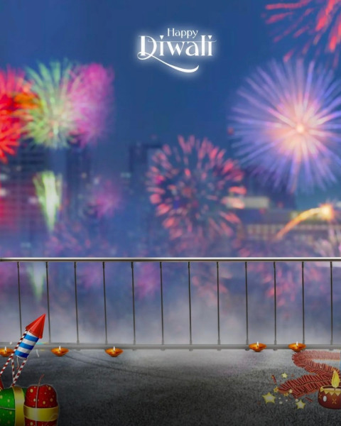 Diwali Firework Bokeh Effect Background HD For Photo Editing Images ...