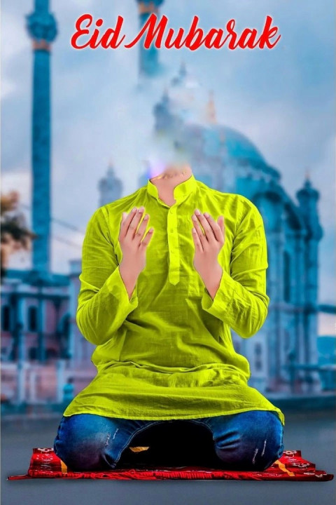 Eid Mubarak Withot Head Photo Editing HD Background | OyePhoto