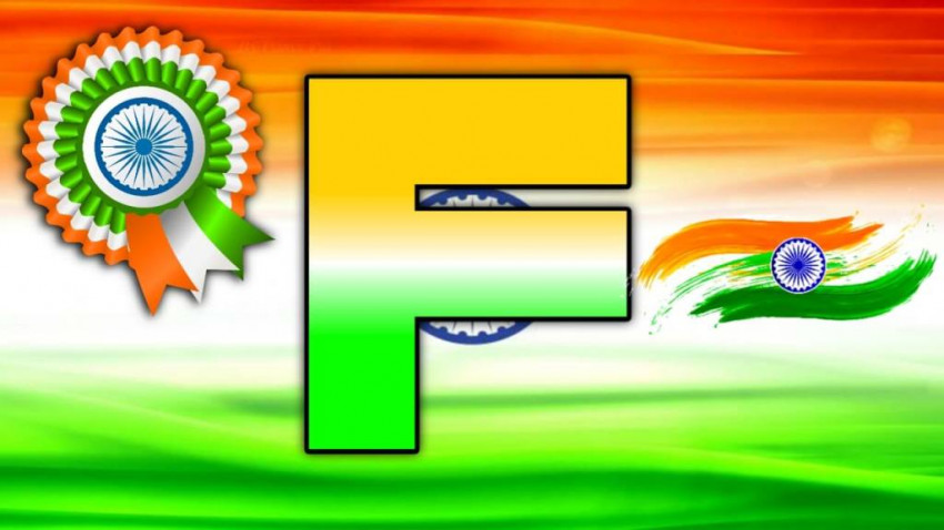 F Alphabet Indian Flag Images Photos Pictures HD | OyePhoto