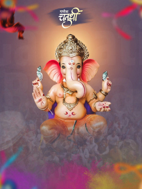 Ganpati Bappa Ganesh Chaturthi Photo Editing Background | OyePhoto