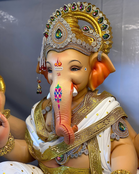 Ganpati Bappa Statue Wallpaper free Download Image | OyePhoto