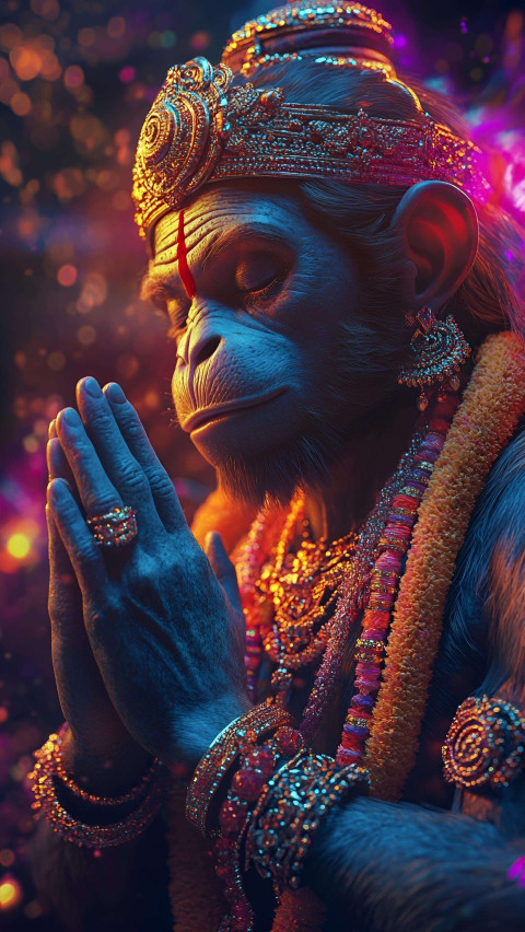 God Hanuman Front Photo HD Mobile Background And IOS Pic | OyePhoto