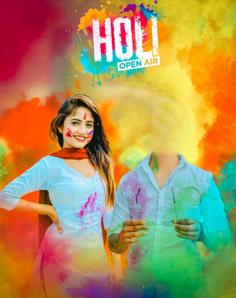 Happy Holi Background Without Head For CB Picsart Editing New | OyePhoto