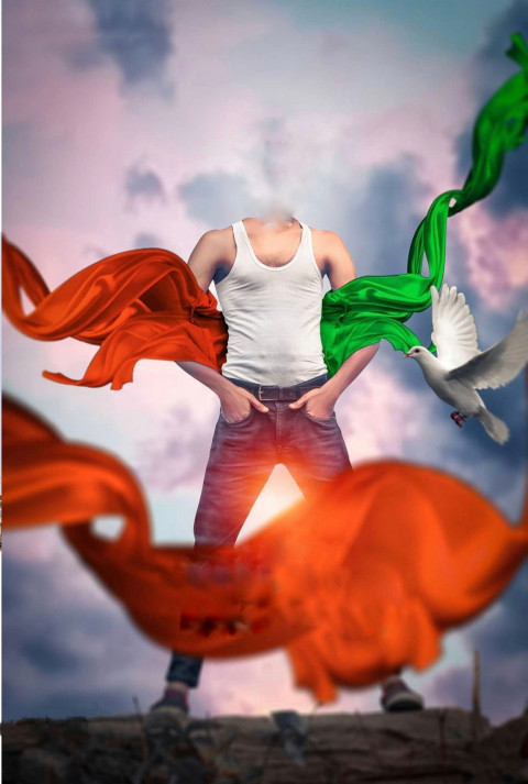 Happy Independence Day Flag Background For CB PicsArt Editing Free ...