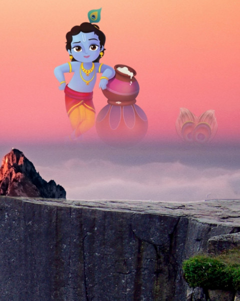 Happy Krishna Janmashtami CB Picsart Background For Photo Editing ...