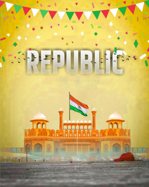 Happy Republic Day CB Background Free Stock Photo Editing | OyePhoto