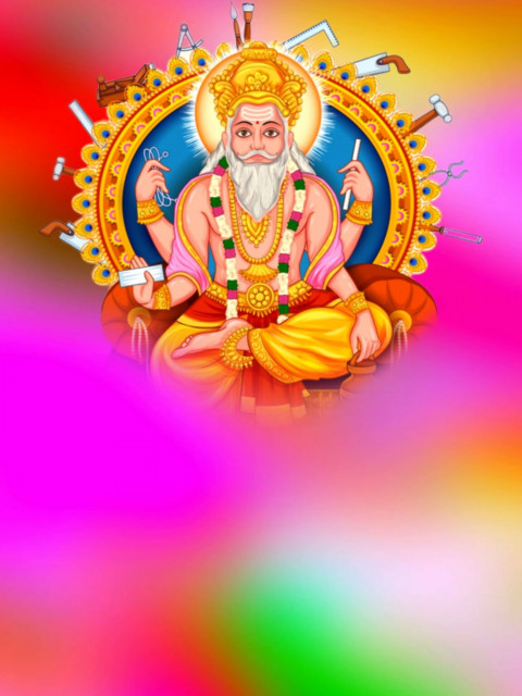 Happy Vishwakarma Baba Cb Photo Edit Background New | OyePhoto