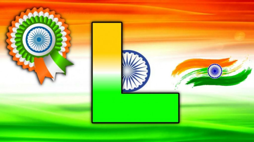 L Alphabet Indian Flag Images Photos Pictures Republic Day | OyePhoto
