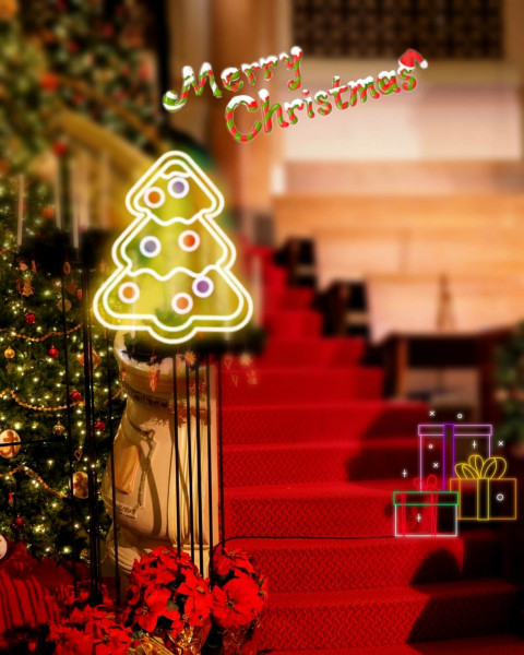 Merry Christmas Day Photoshop Photo Editing Background Full HD | OyePhoto