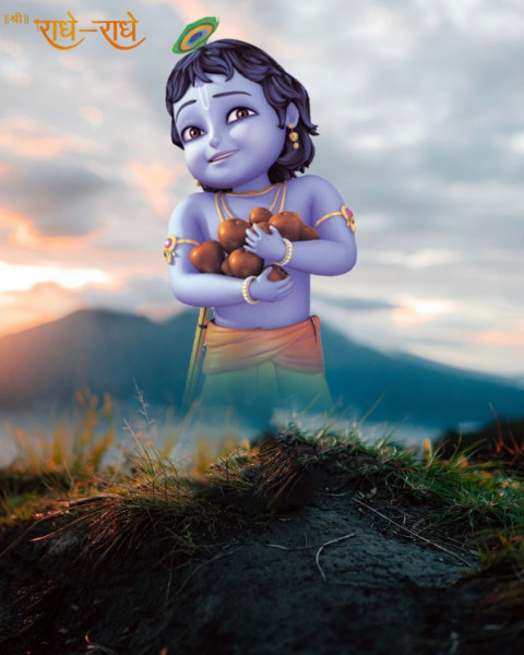 Picsart Happy Krishna Janmashtami Photo Editing Backgrounds New | OyePhoto