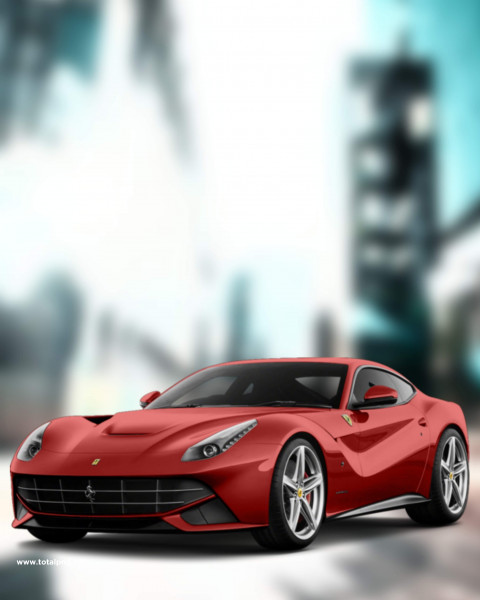 Red Car PicsArt Editing Background Download HD | OyePhoto