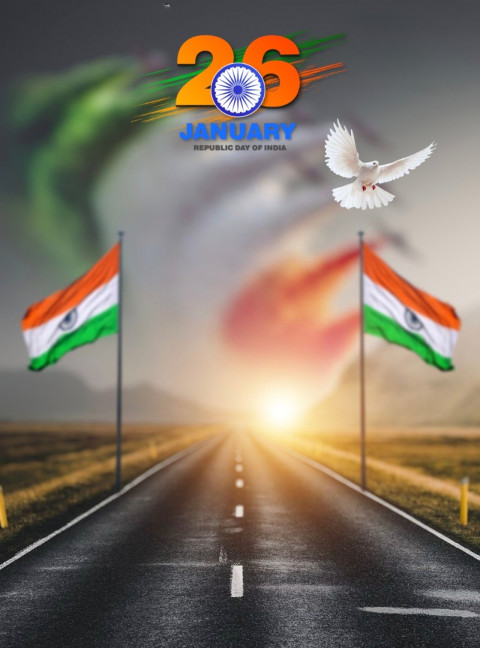 Republic Day 26 January Editing Background HD Image Free | OyePhoto