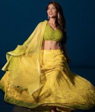 Cute Angle Rai Images In Red Saree (Tik Tok Star) | OyePhoto