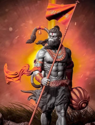 God Bir Bajrangbali Hanuman HD Wallpapers Free Download | OyePhoto