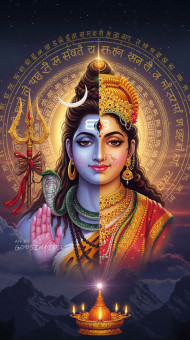 Half Shiv And Parvati Images New Wallpaper Hd Photo Pic | OyePhoto