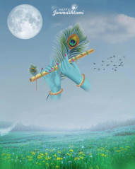Krishna Janmashtami CB Photo Editing Background Download HD | OyePhoto